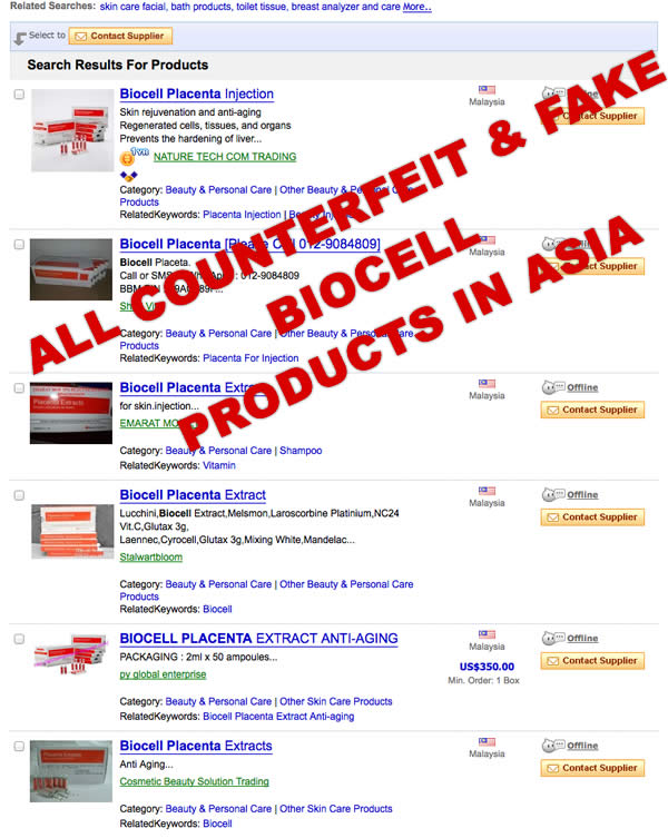 Fake Biocell Ultravital Products - Biocell Ultravital Hydrocell & AHA2 ...