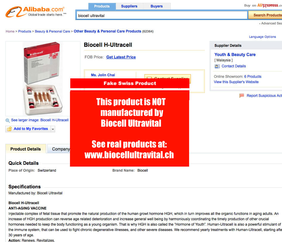 Fake Biocell Ultravital Products - Biocell Ultravital Hydrocell & AHA2 ...