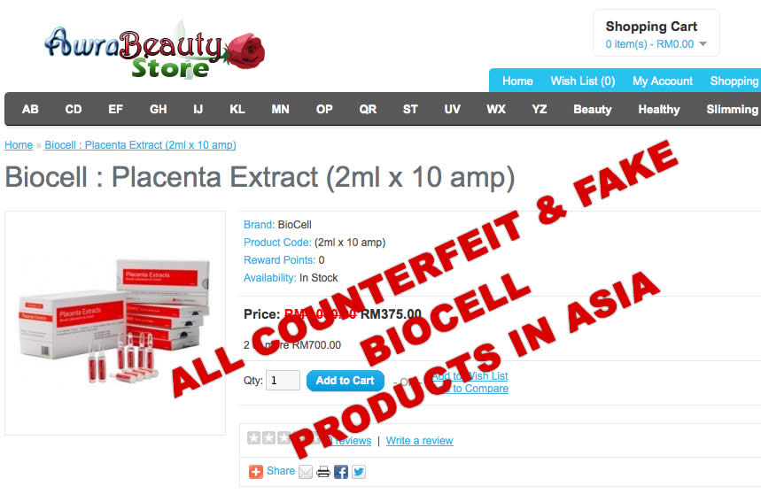 Fake Biocell Ultravital Products - Biocell Ultravital Hydrocell & AHA2 ...