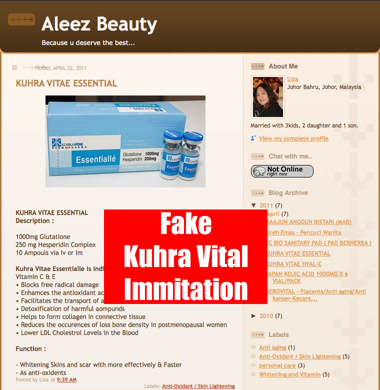 Fake Biocell Ultravital Products - Biocell Ultravital Hydrocell & AHA2 ...