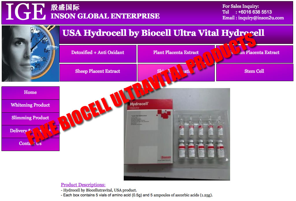 Fake Biocell Ultravital Products - Biocell Ultravital Hydrocell & AHA2 ...