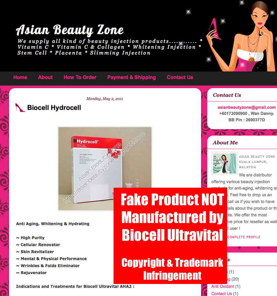 Fake Biocell Ultravital Products - Biocell Ultravital Hydrocell & AHA2 ...